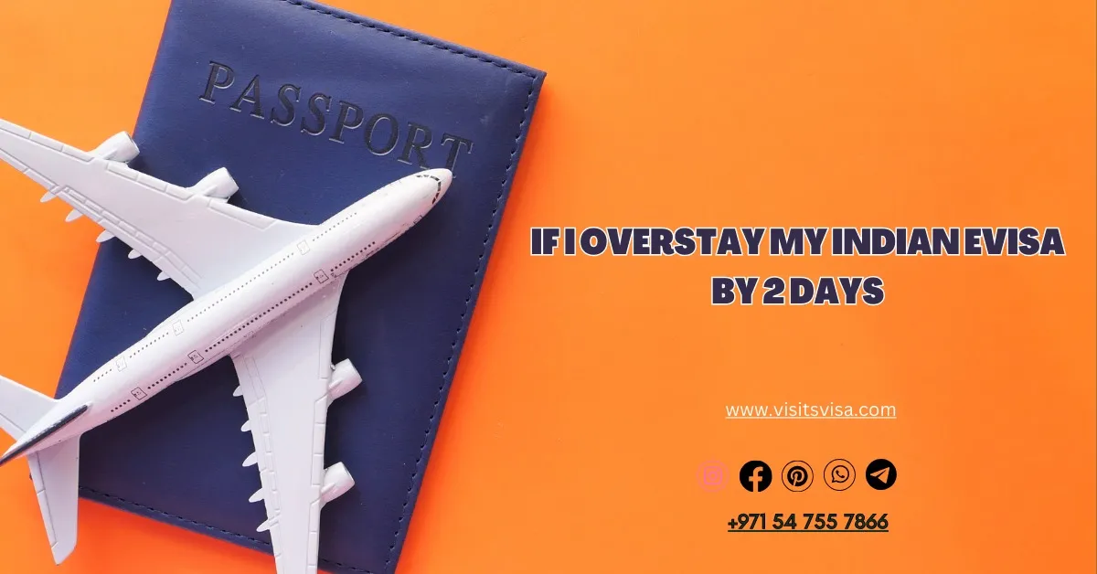 What happens if I overstay my India eVisa by 2 days 2024?